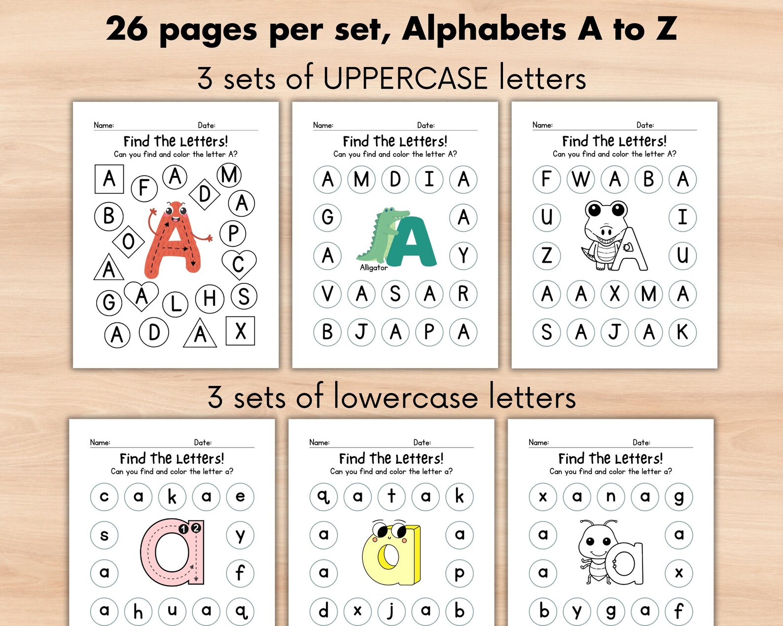 Letter Recognition Dab It Letters, Find the Letter, Preschool Printable ...