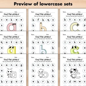 Letter Recognition Dab It Letters, Find the Letter, Preschool Printable ...