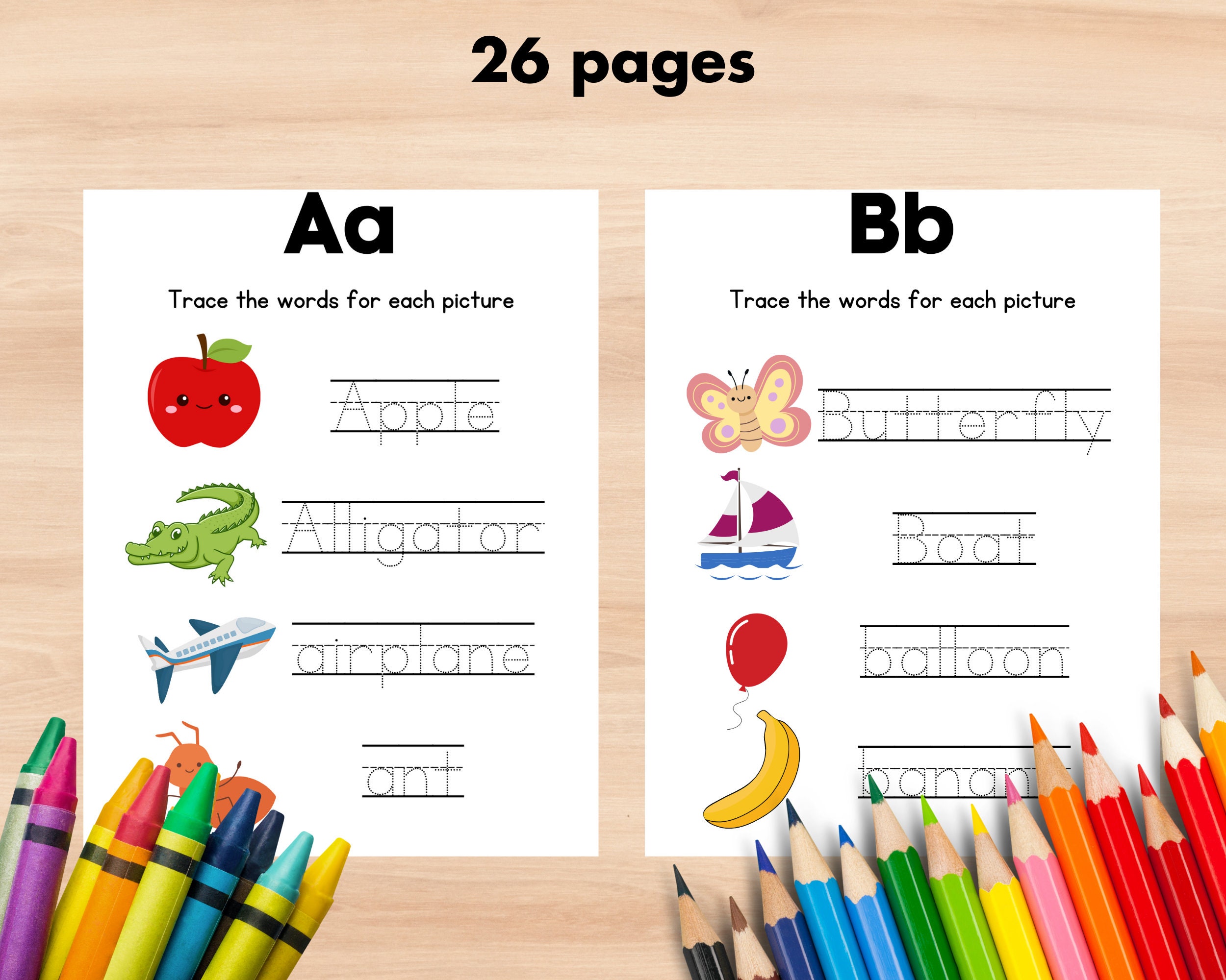 Preschool Alphabet Tracing Worksheets, Printable ABC Lowercase ...