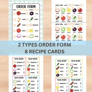 Pretend Play Build a Pizza, Dramatic Play Set, Playmoney, Homeschool ...