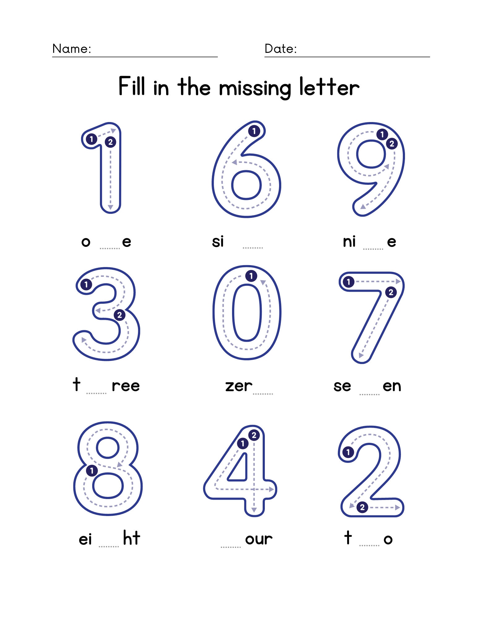 Missing Letter Worksheets, Writing Alphabet Activity, Printable ...
