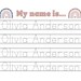 Custom Name Tracing Page, Handwriting Practice, Personalized Name Trace ...