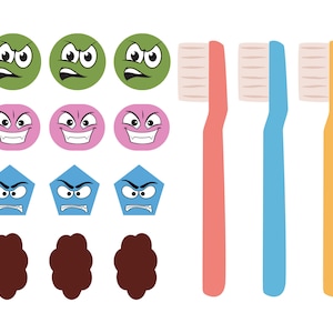 Brush Teeth Brushing Activity, Kids Dental Health Care, Printable ...
