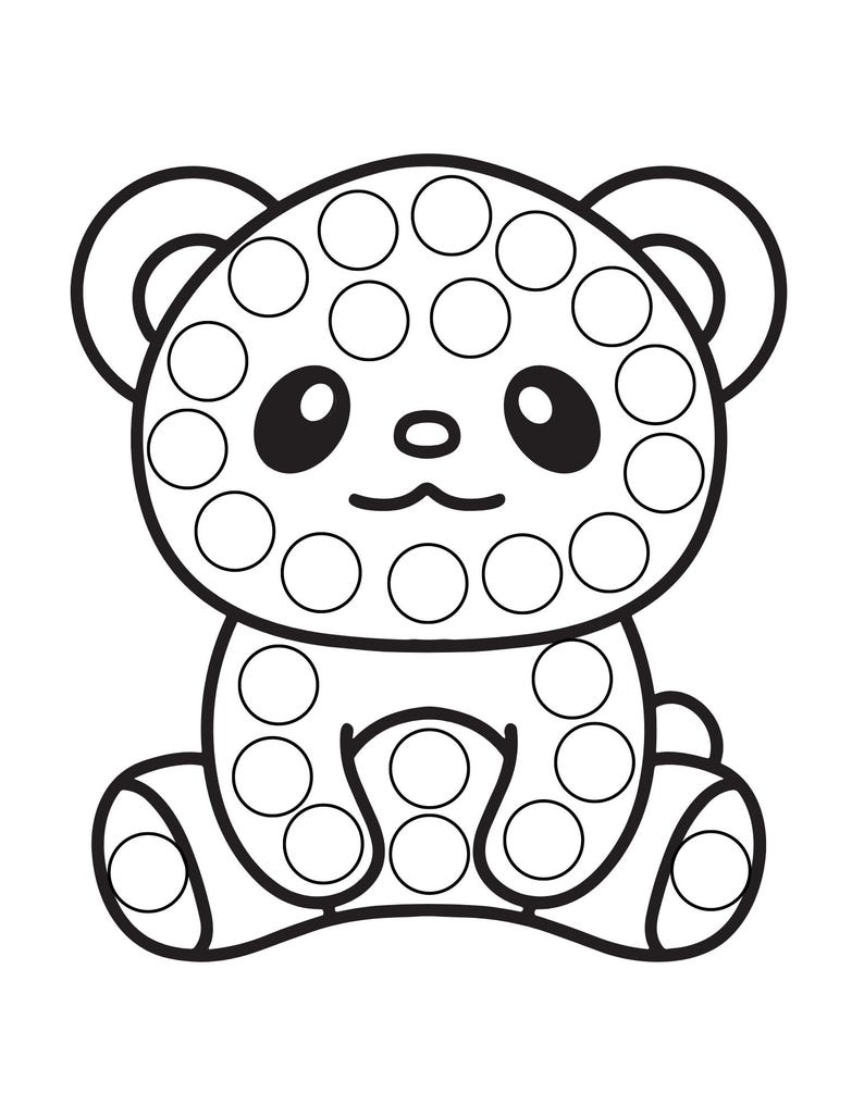 Animal Dot Marker Coloring Page, Do a Dot Activity, Printable Dab It ...