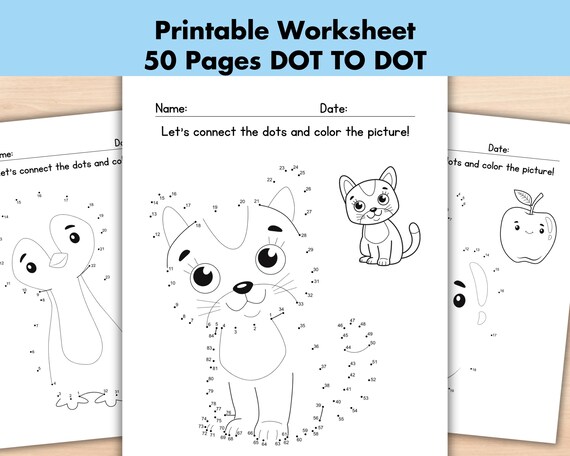 Connect The Dots Coloring Pages For Kindergarten [2025]