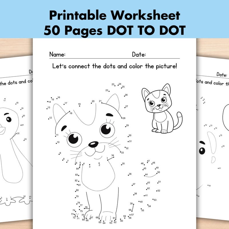 Kids Activity Book Dot - Etsy