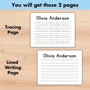 Pre-k Custom Name Tracing Worksheet, Personalized Name Trace ...