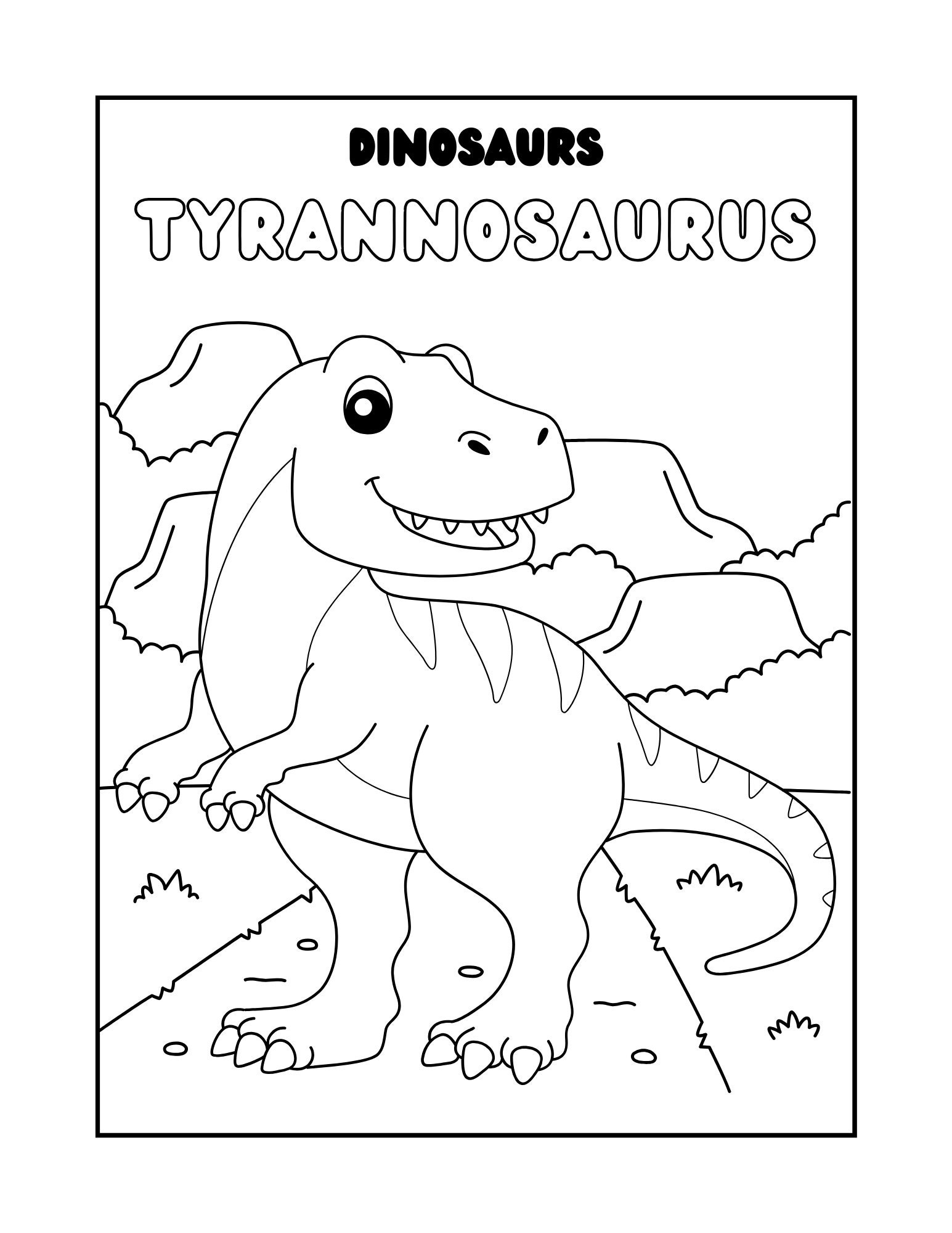 Dinosaur Coloring Pages Printable Alphabet, Dinosaur Activity for Kid ...