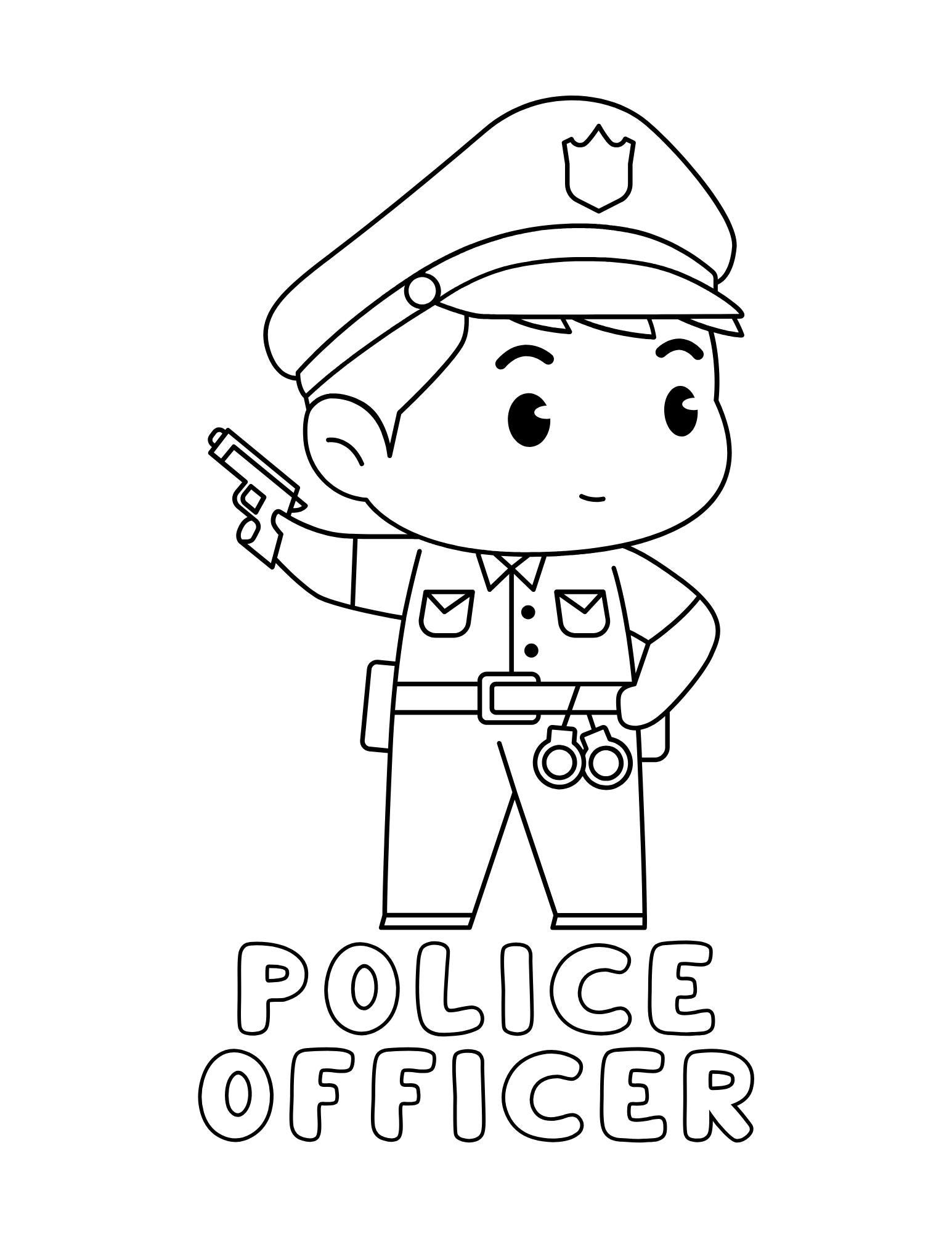 35 Community Helpers Coloring Page, Job Career Day Coloring Book ...