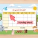 Zoo Animal Reward Chart Toddler, Jungle Potty Training,printable ...
