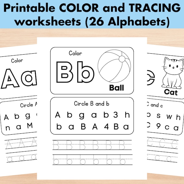 Preschool Workbook - Etsy