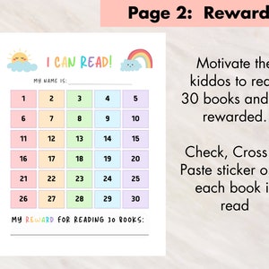 Printable Kids Reading Log Rainbow, Kids Book Tracker Bookmarks ...