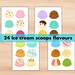 Count the Ice Cream Scoops, Printable Preschool Math Counting 1-20 ...