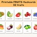 32 Fruits Flashcards Preschool Cards Educational Printable - Etsy