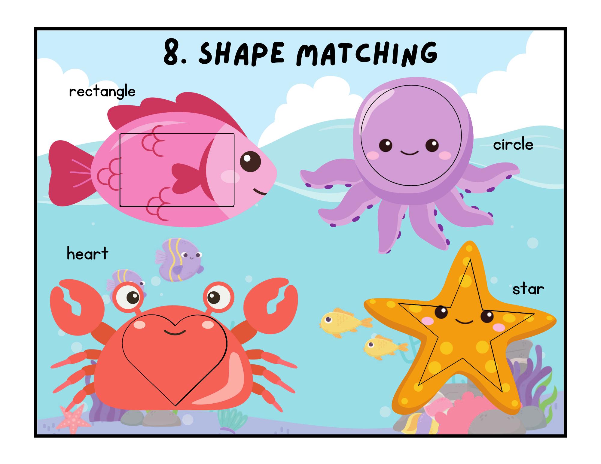 Toddler Learning Binder, Shapes Matching Busybook, Shape Sorting Game ...