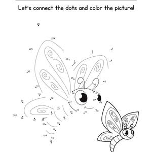 Dot to Dot Worksheet Connect the Dots Printable Pages, Preschool ...