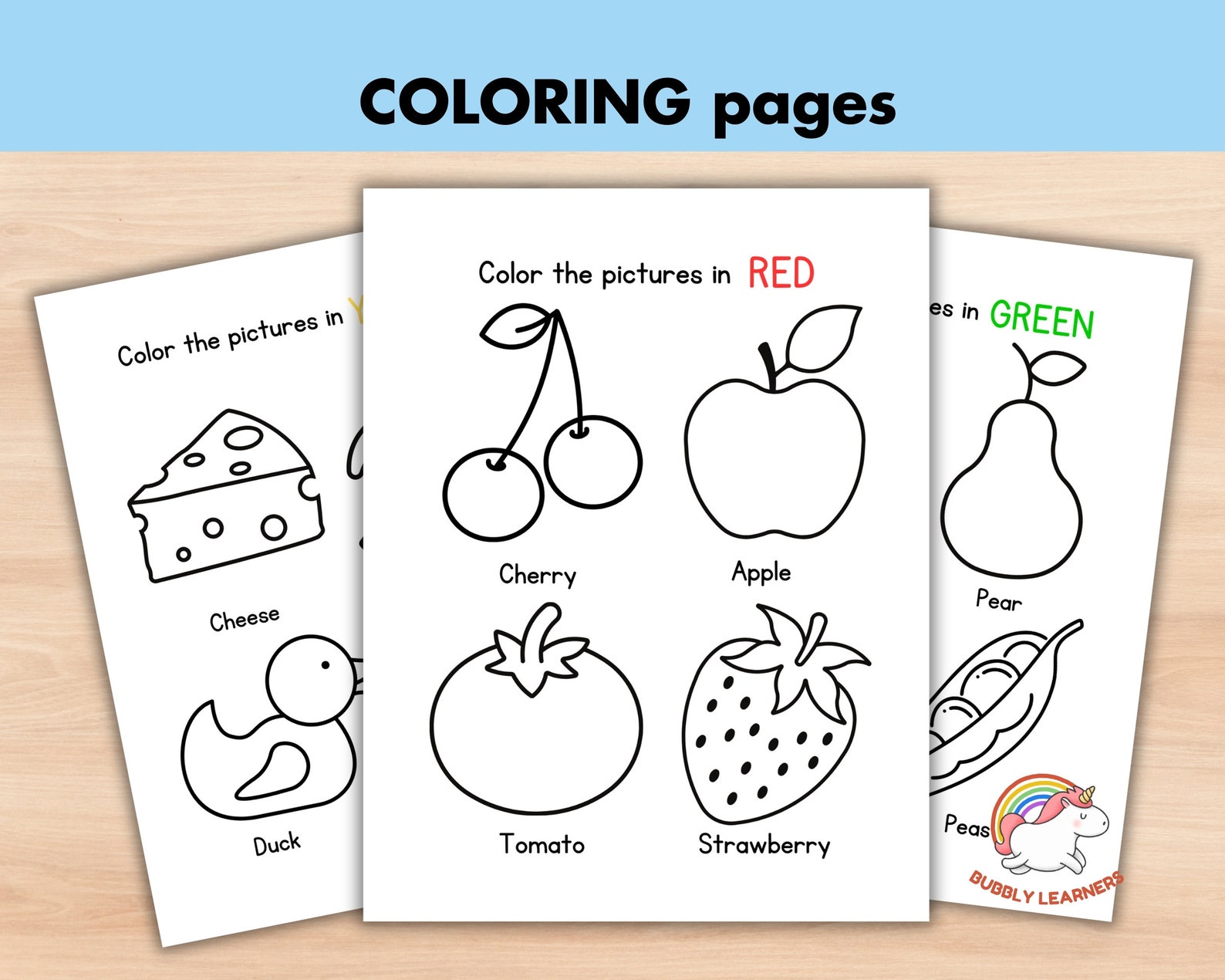 Preschool Color of the Week Worksheets, Printable Learning Colors ...