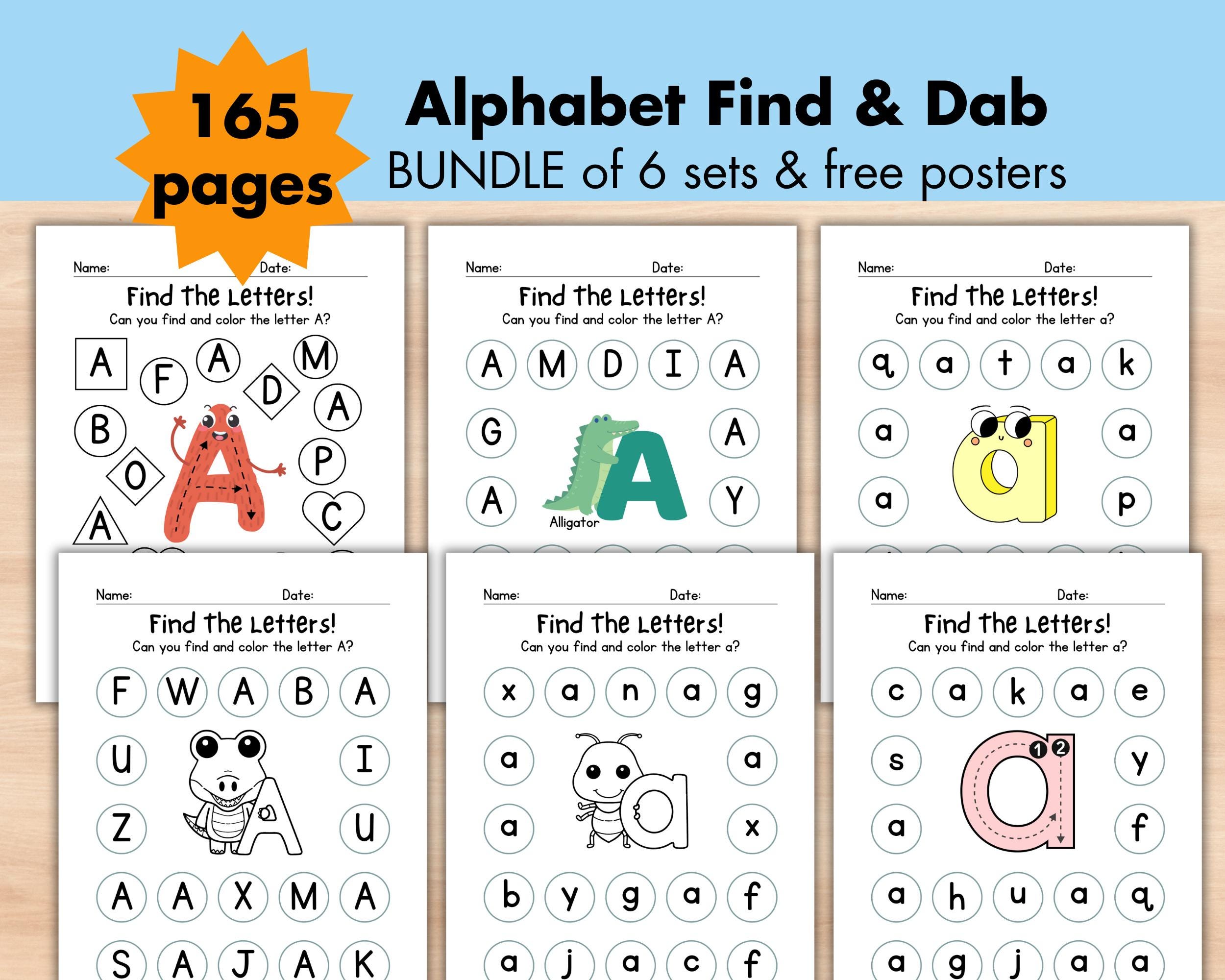 Letter Recognition Dab It Letters, Find the Letter, Preschool Printable ...