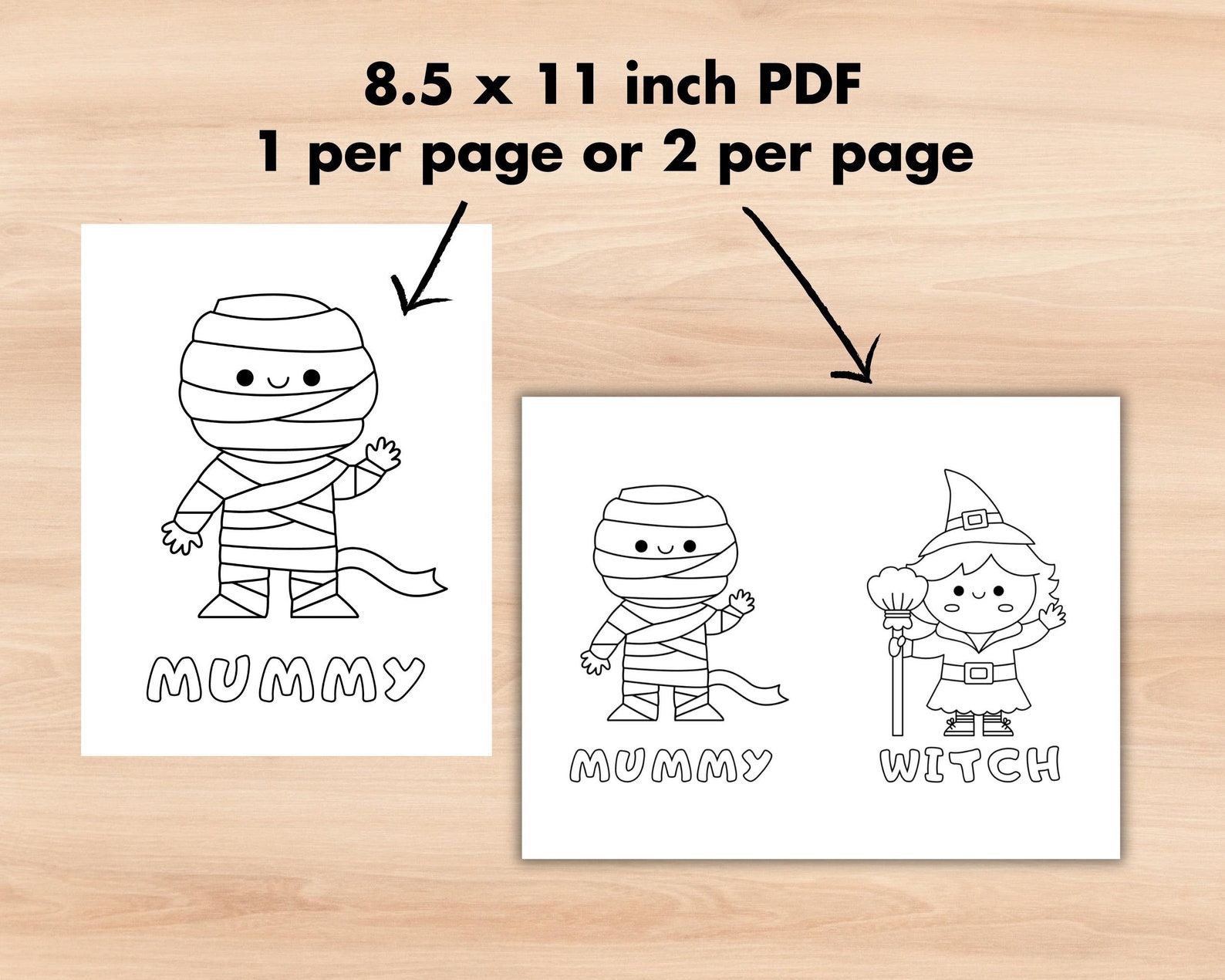 30 Jumbo Halloween Coloring Pages, Kids Halloween Coloring Sheets ...