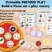Pretend Play Build a Pizza, Dramatic Play Set, Playmoney, Homeschool ...
