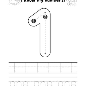 Number Tracing Worksheet, Printable Dough Mat Preschool Numbers 0-20 ...