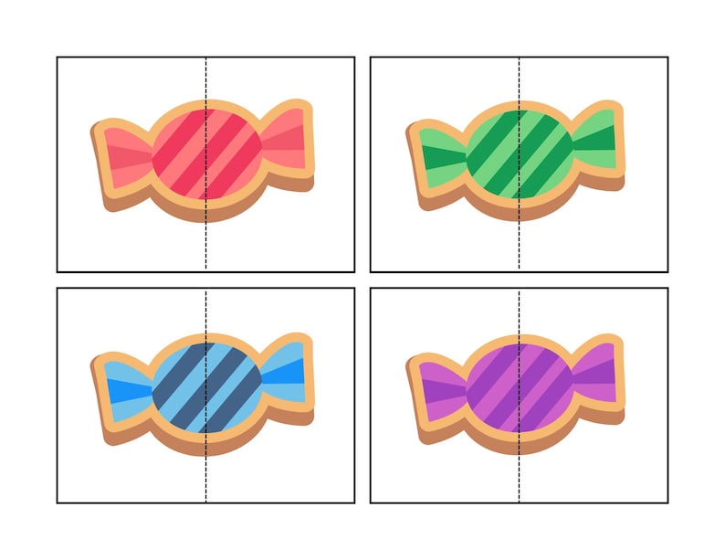 Halloween Memory Match Game, Complete the Pictures, Montessori ...