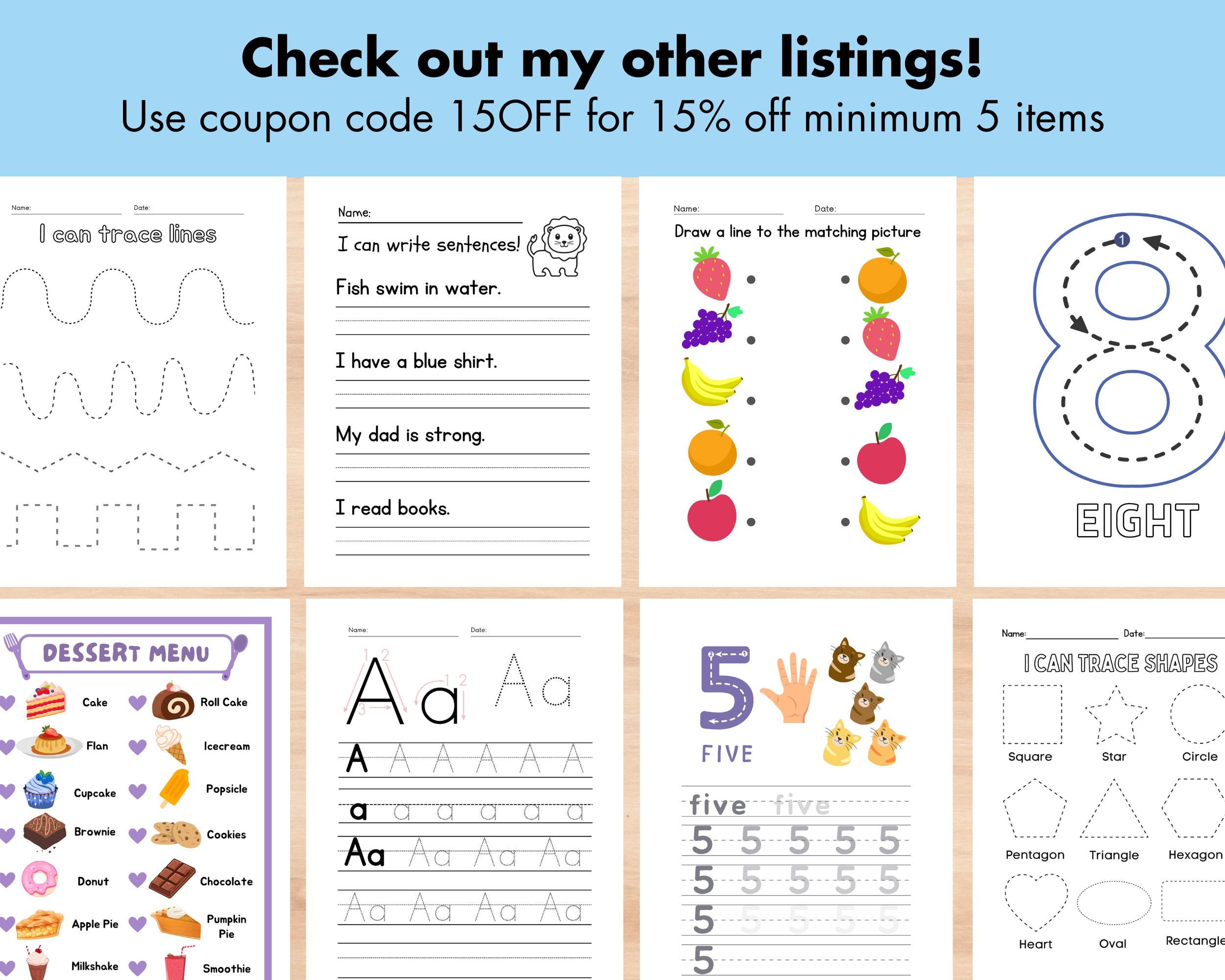 22 Printable Number Chart, Count to 120 Worksheets, Preschool Skip ...