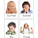 28 Photo Emotions Flashcards, Printable Feelings Flash Cards, Real ...