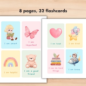 32 Affirmation Cards for Kids Printable Positive Affirmation Montessori ...