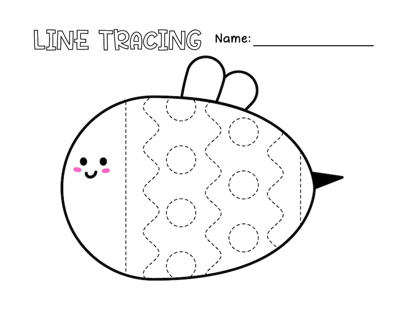 70 Preschool Line Tracing Worksheet Bundle, Line Trace Page Printable ...