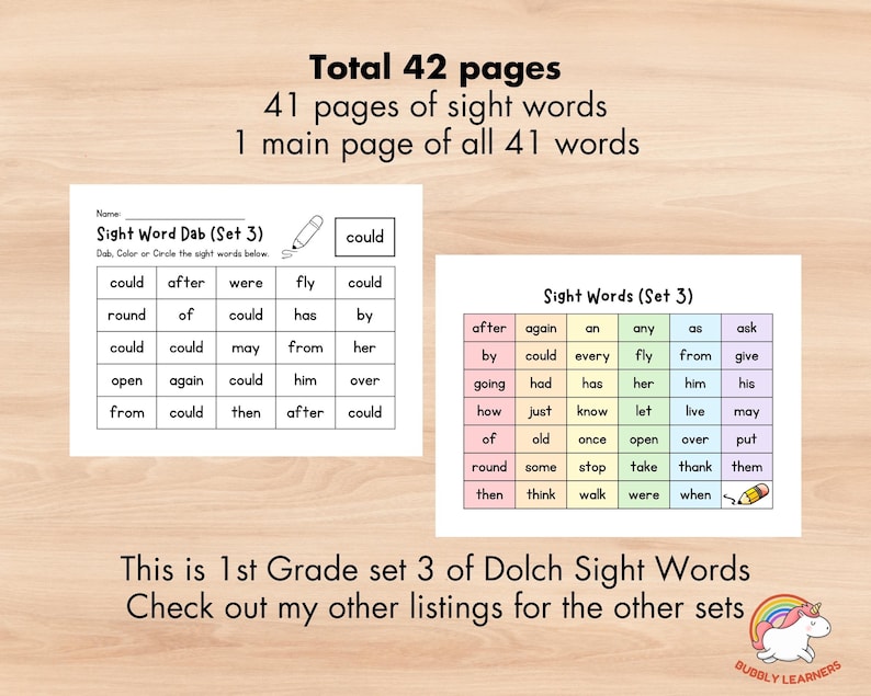 Sight Word Dab It Worksheet, Sight Word Activity, Printable Worksheets ...