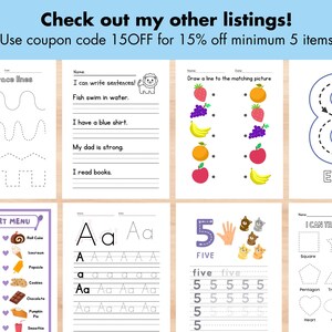 Count the Ice Cream Scoops, Printable Preschool Math Counting 1-20 ...