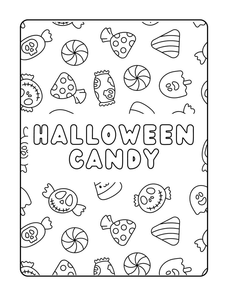 Halloween Coloring Pages, Cute Kids Halloween Coloring Sheets ...