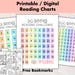 Printable Reading Challenge Chart Rainbow, Kids Book Tracker Bookmarks ...