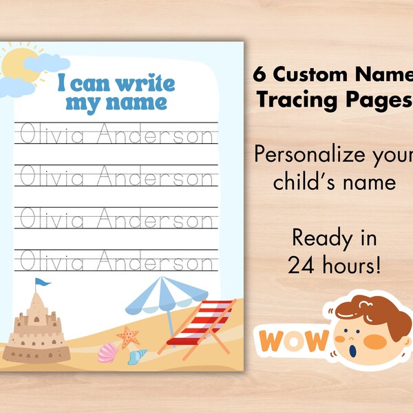 Beach Writing - Etsy