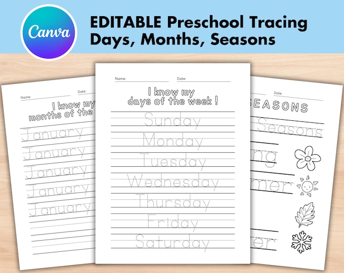 Write the Sentence Worksheets, Handwriting Trace Fun Facts, Printable ...