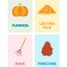 28 Autumn Flashcards, Fall Vocabulary Nature Cards, Printable ...