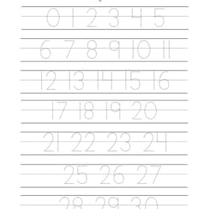 44 Alphabet Numbers Tracing Worksheets | Handwriting Practice for ...
