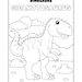 Dinosaur Coloring Pages Printable Alphabet, Dinosaur Activity for Kid ...