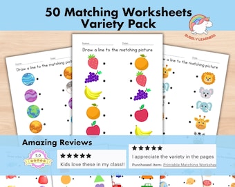 Printable Matching Worksheets, Match the Picture, Kindergarten ...
