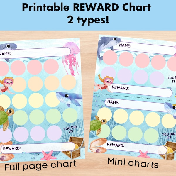 Ocean Reward Chart - Etsy