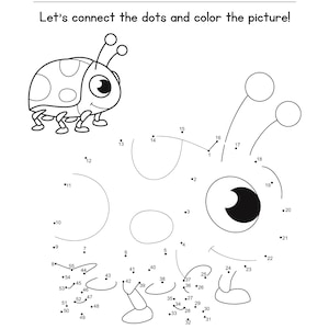 Dot to Dot Worksheet Connect the Dots Printable Pages, Preschool ...