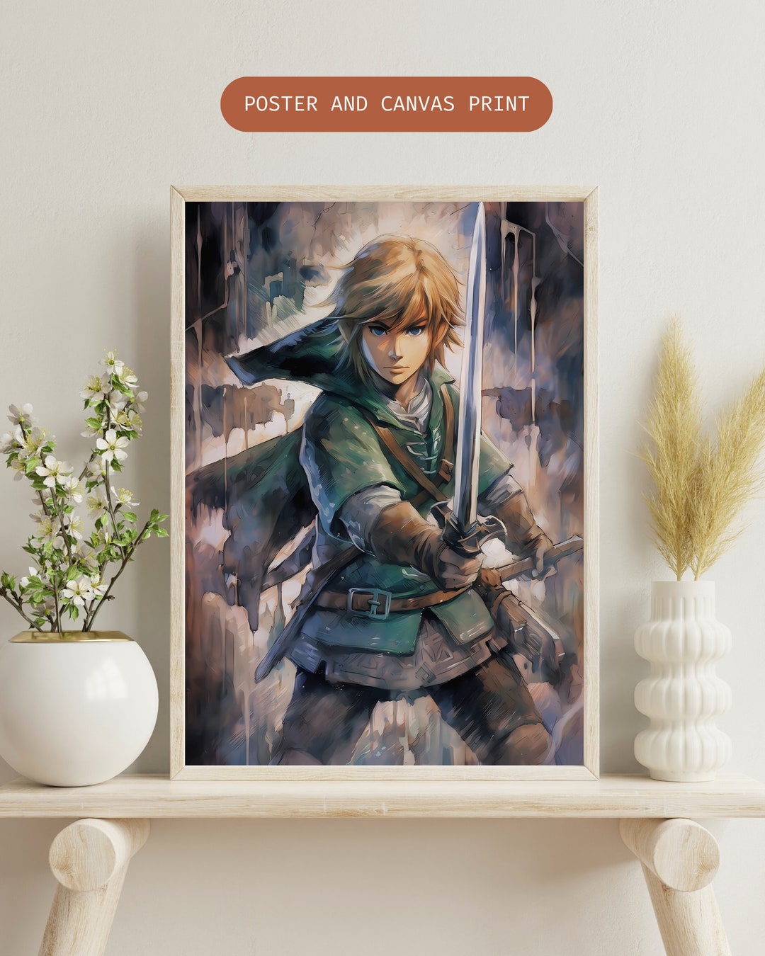 Link Portrait Zelda Art Collection Vibrant Artwork Princess - Etsy