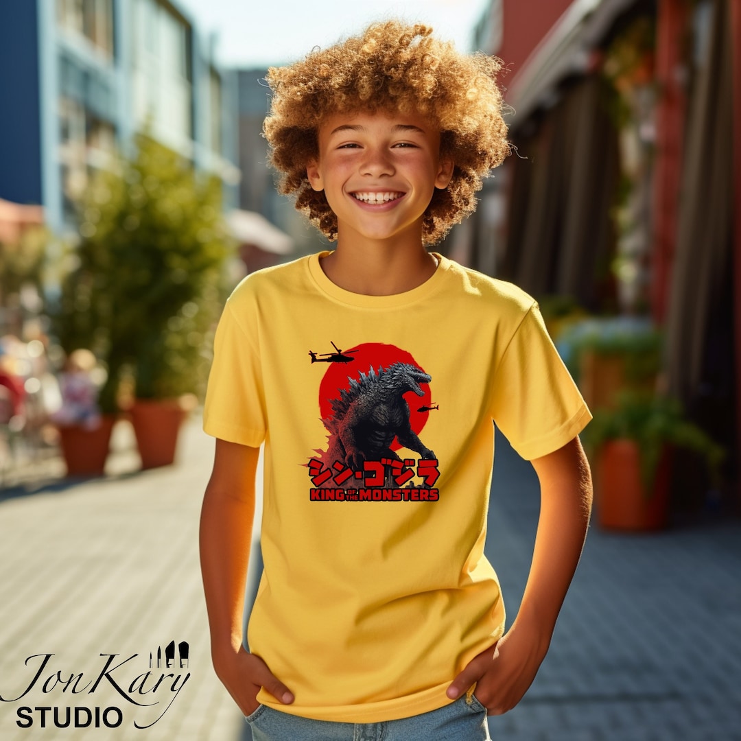 Japanese Vintage Godzilla Shirt Godzilla Fan Art Movie Shirt Anime ...