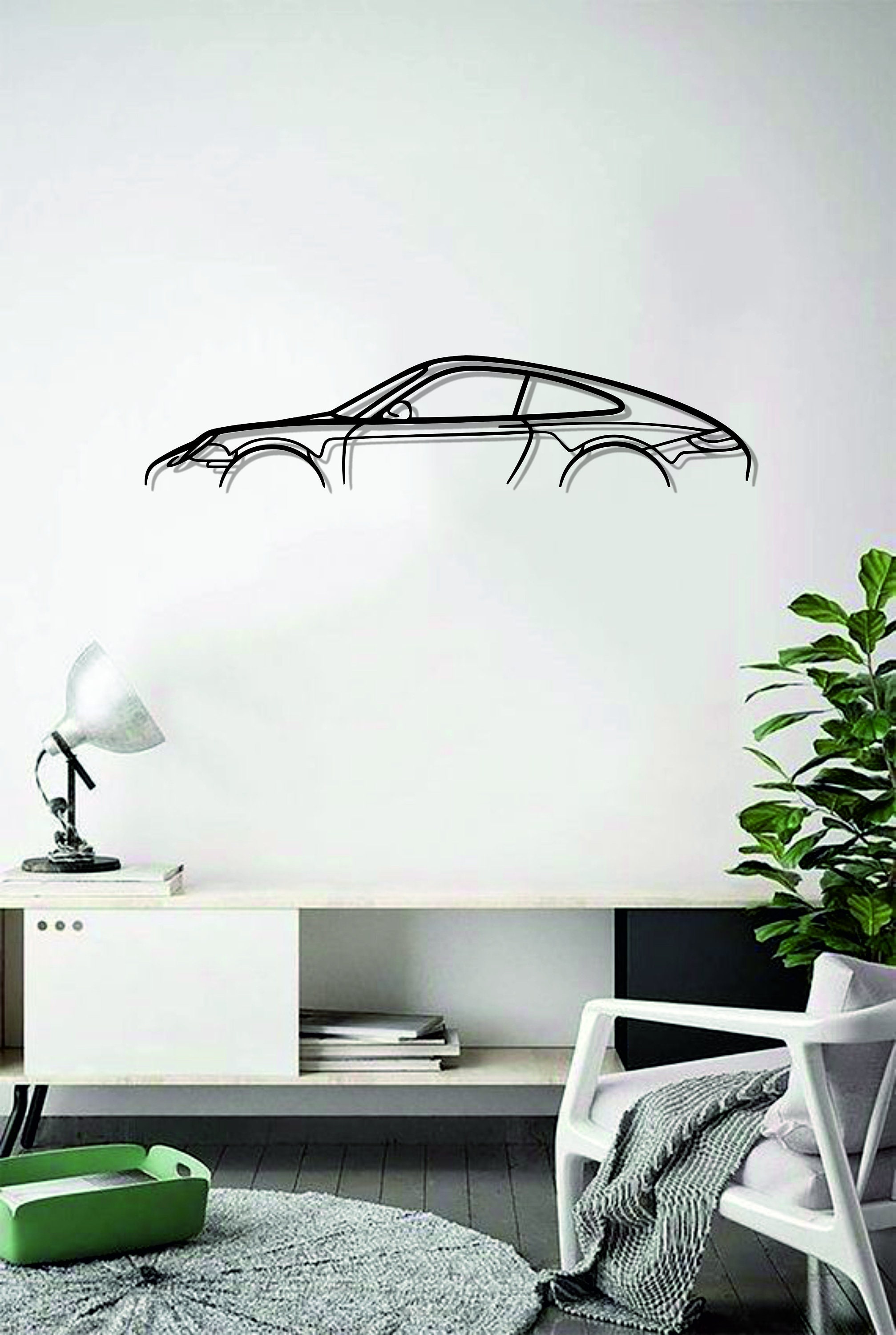 Car Silhouette Metal Wall Art Wall Decor Gifts Custom Gift - Etsy