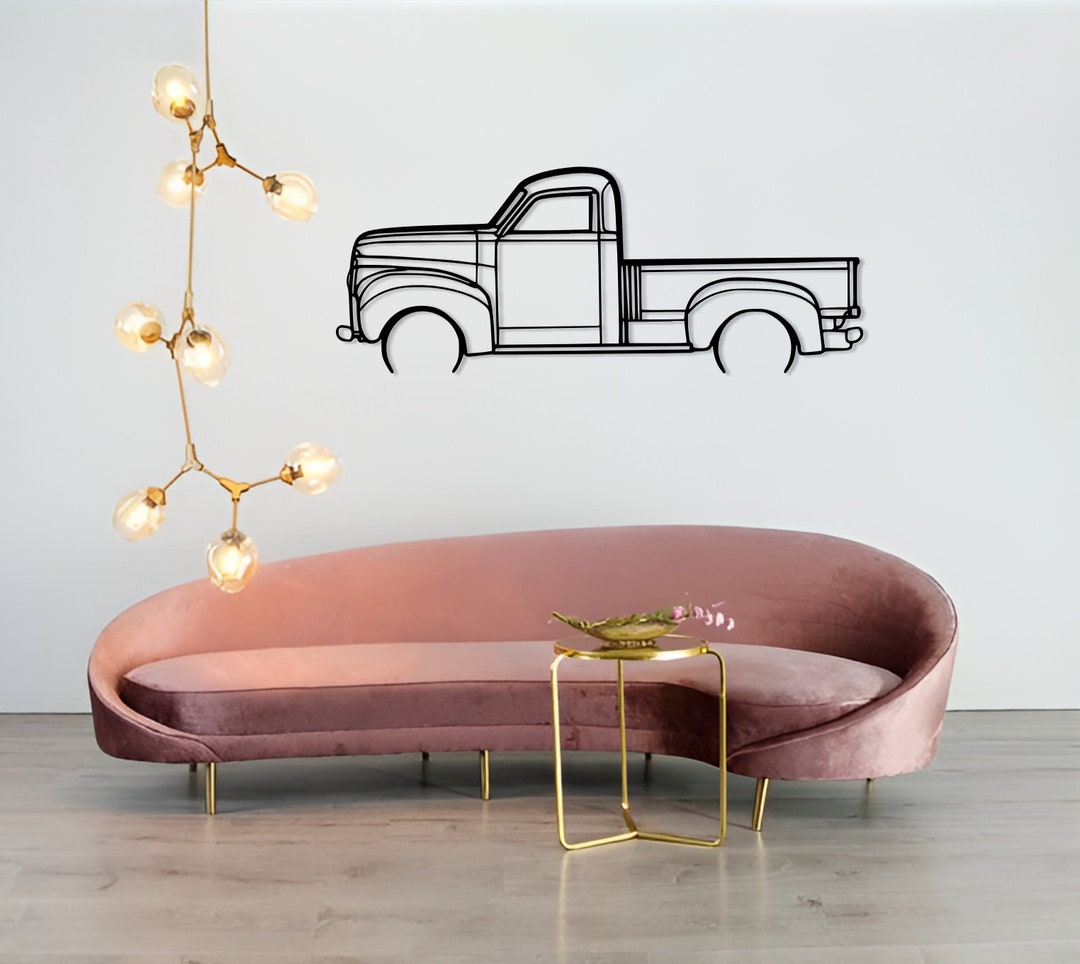 Studebaker M5 Detailed Metal Silhouette Car Wall Art, Wall Decor, Gifts ...