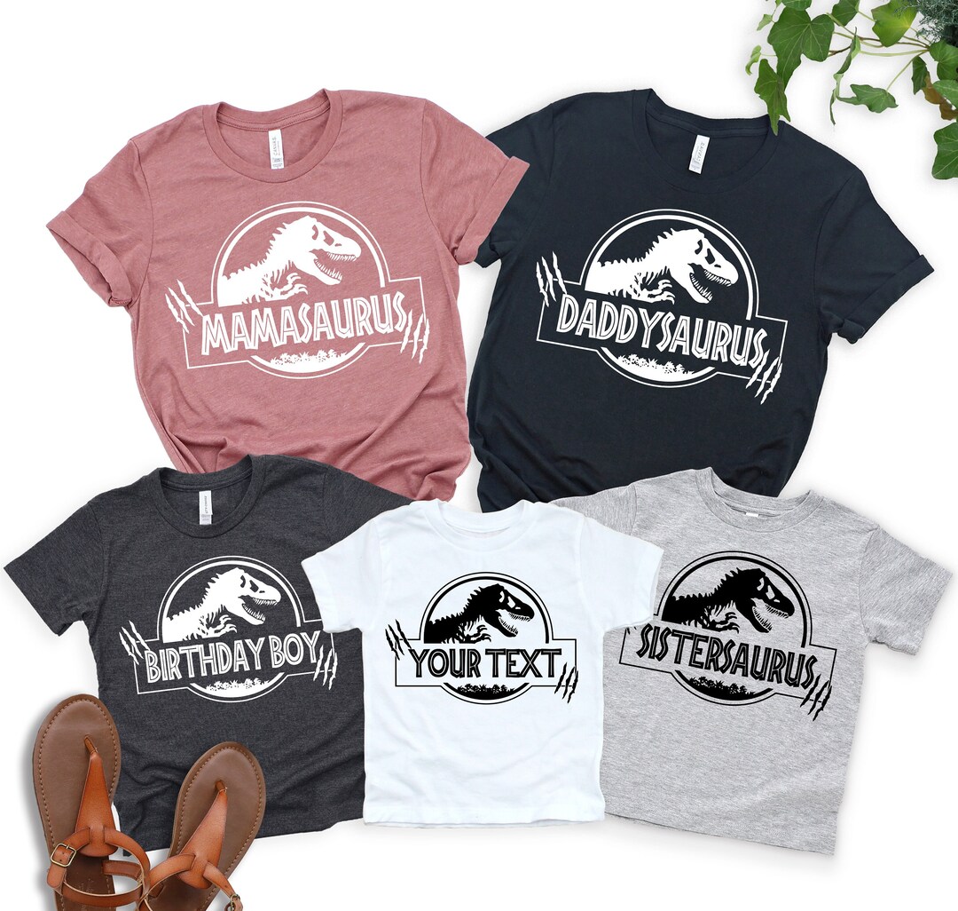 Matching Family Dinosaur Shirts, Birthday Shirts, Custom Birthday Gift ...