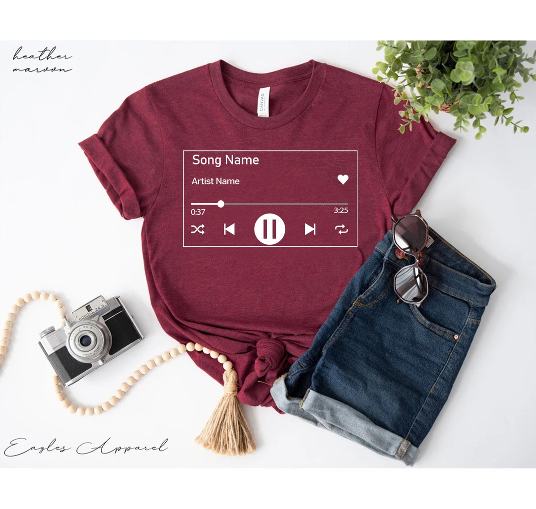 Custom Song Name Shirt, Music Fan Shirt, Custom Birthday Gifts ...