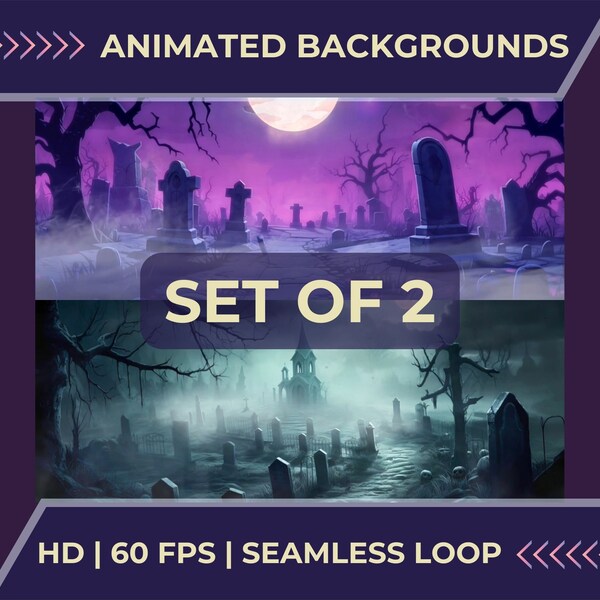 Graveyard Background Vtuber - Etsy