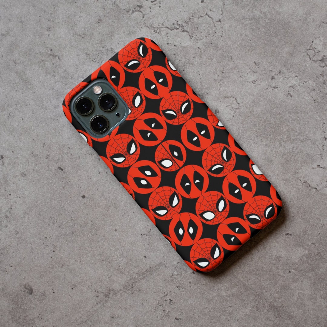 Spideypool Tough Phone Case Spiderman Pattern Superhero iPhone Cover ...